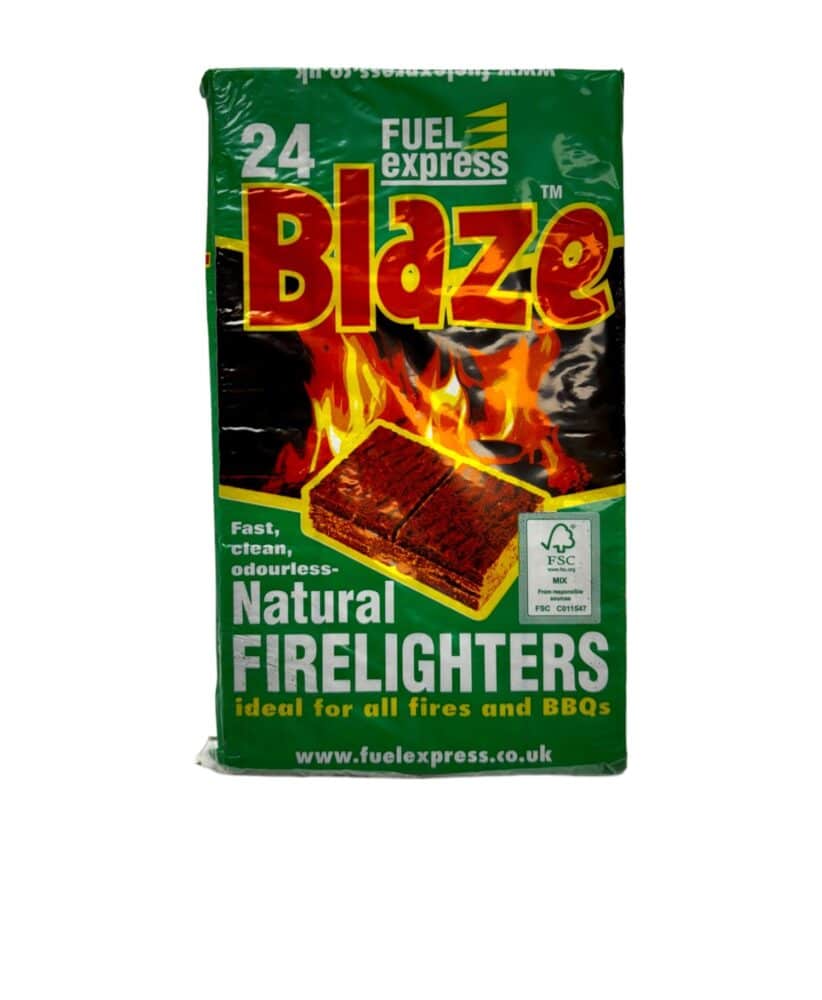 24 Blaze Natural Firelighters - Red Horse Vale - Fuels & Country Supplies