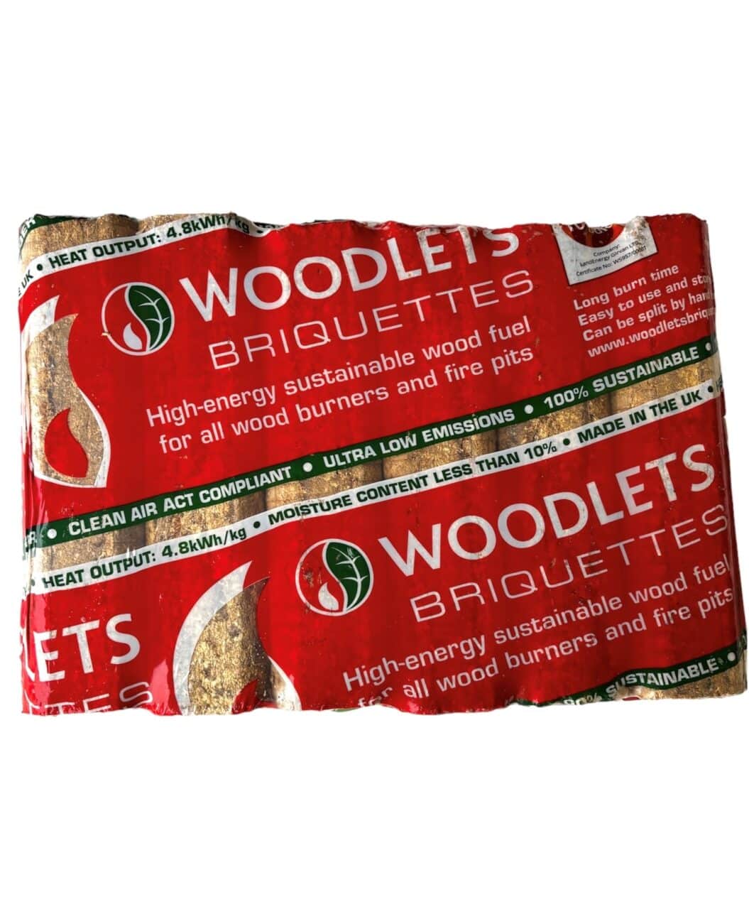Woodlet Briquettes - Red Horse Vale - Fuels & Country Supplies