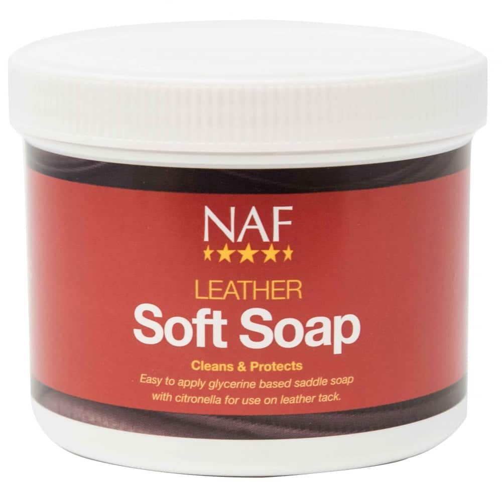 NAF Leather Soft Soap 450g - Red Horse Vale - Fuels & Country Supplies